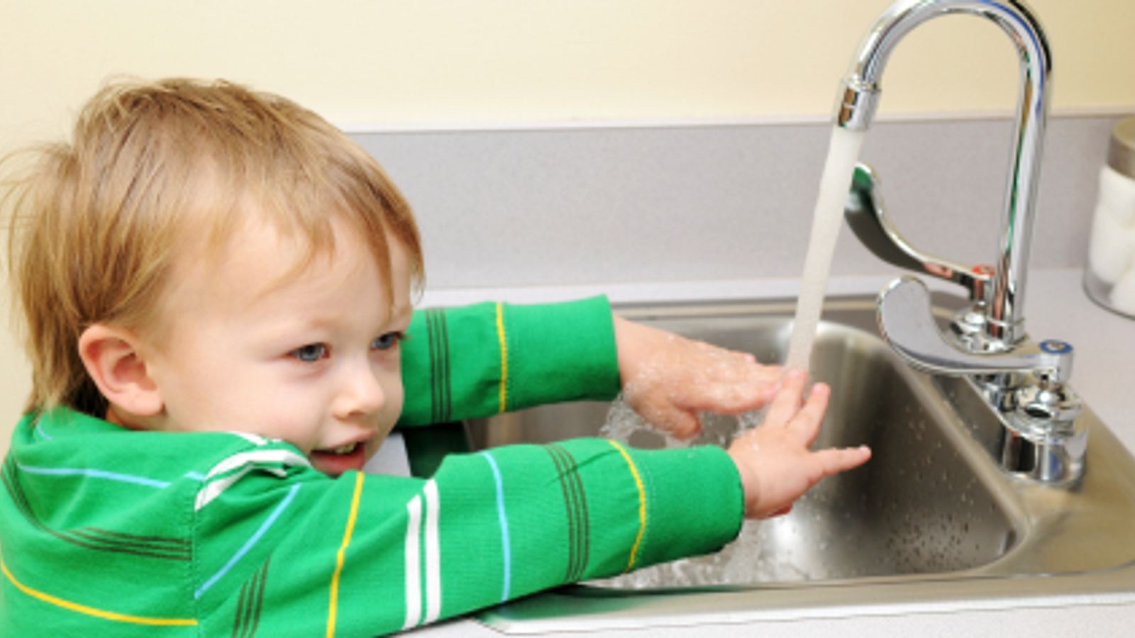 Kids Washing Hands Time Timer® WASH Visual Touchless Handwashing