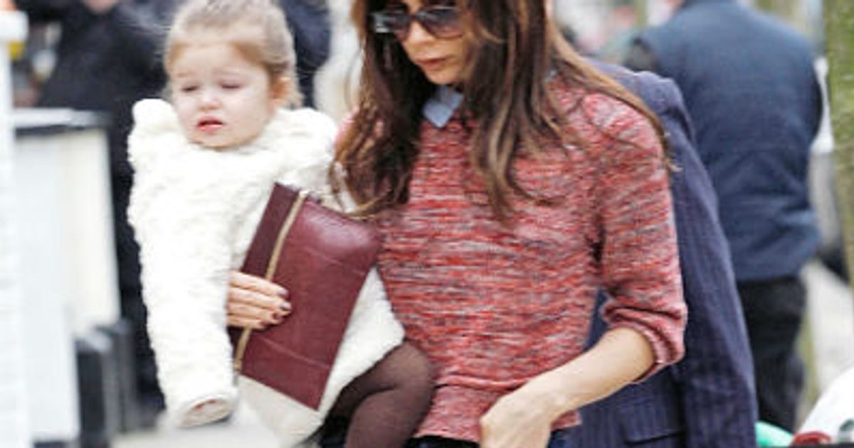 Spotted: Victoria and Harper Beckham stylish in London - Today's Parent