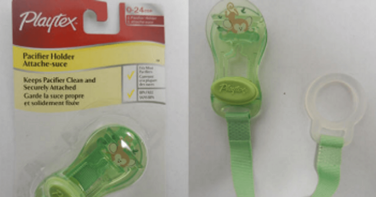 Recalled pacifier clips by Playtex - Today's Parent