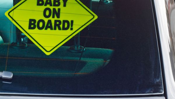 Why (and how) to drive with a Baby on Board sign - Today's Parent