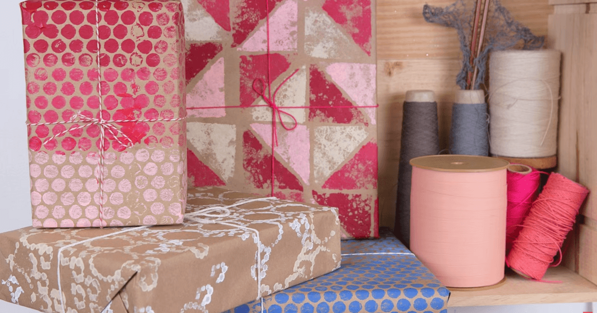 Homemade wrapping paper craft - Today's Parent