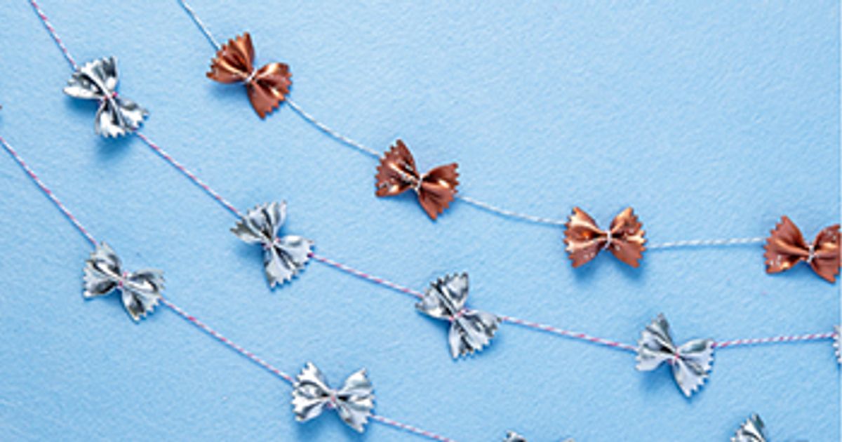 DIY festive metallic garland - Today's Parent