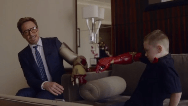 Robert Downey Jr gives boy real bionic arm - Today's Parent - Today's ...