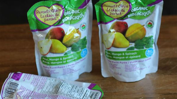 Parent’s Choice Organic Baby Food Purée (Pear, Mango & Spinach) - Today ...