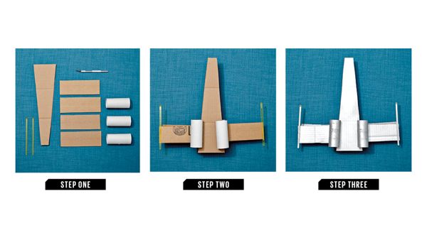 Recycled craft: How to make a cardboard X-wing starfighter - Today's Parent