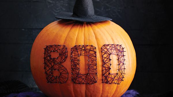 No-carve pumpkin: Spooky string art - Today's Parent