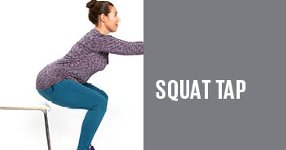 Exercise after C-section: Squat tap with chair - Today's Parent
