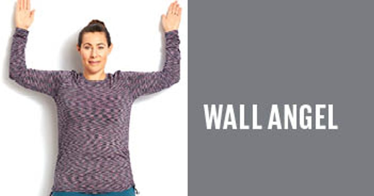 Postpartum exercise: Wall angel - Today's Parent