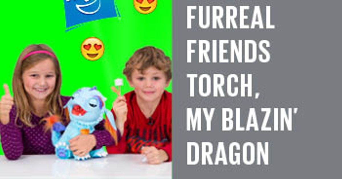FurReal Friends Torch My Blazin’ Dragon by Hasbro Unboxing & Review ...