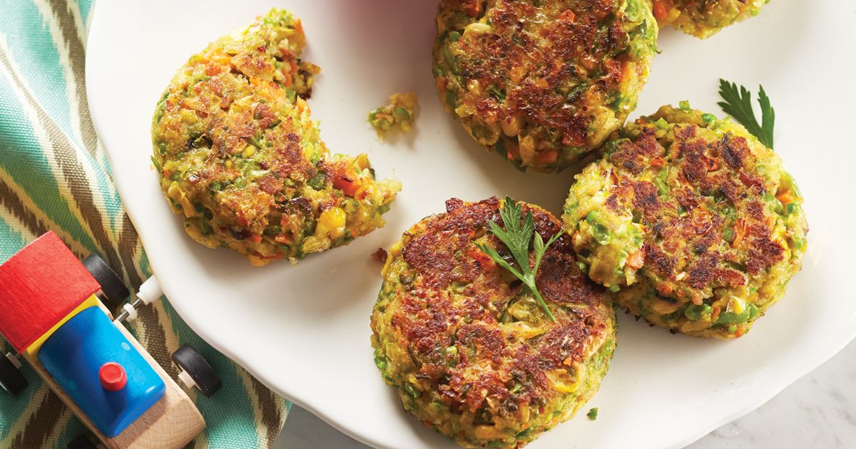 Bacon, Cheese & Veggie Fritters - Today's Parent