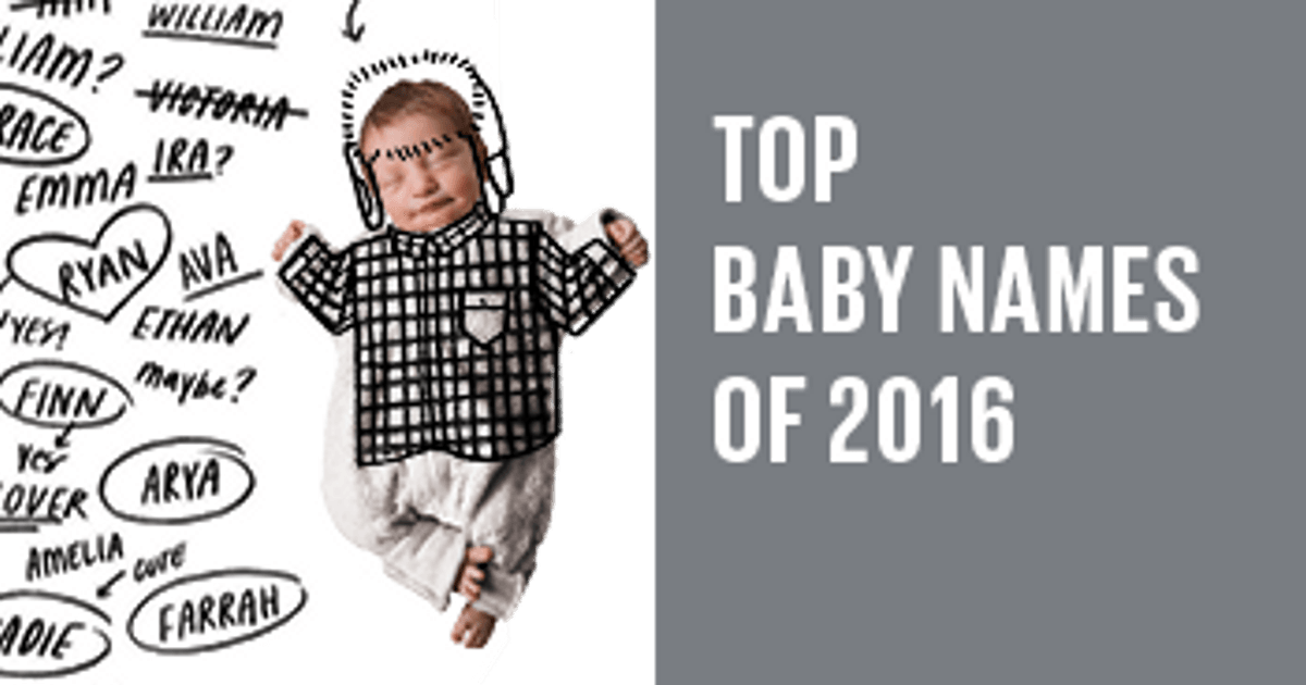 Most popular baby names for 2016 (plus their meanings) - Today's Parent