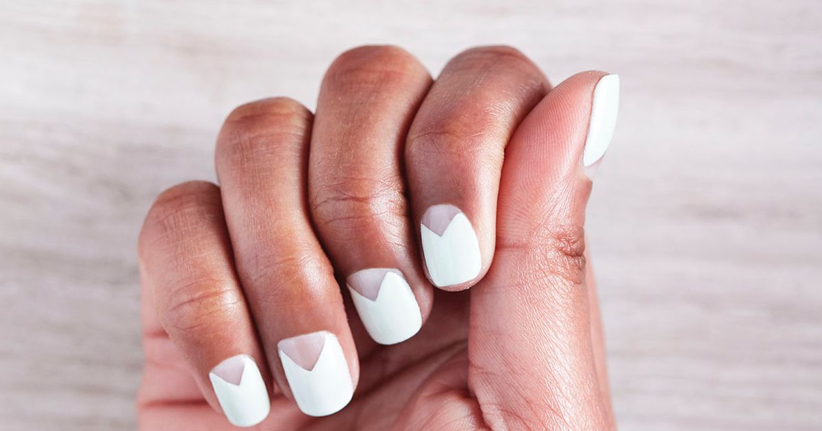 Nail art: Negative-space triangles - Today's Parent