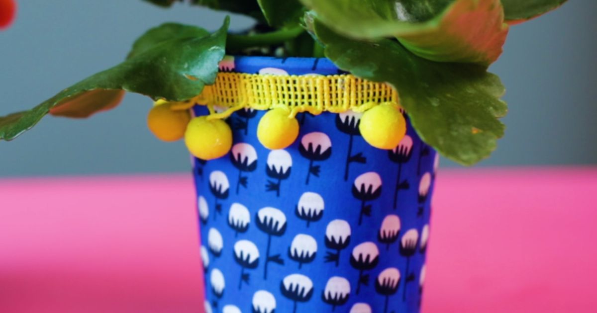 How to make fabric-covered pots from yogurt containers - Today's Parent
