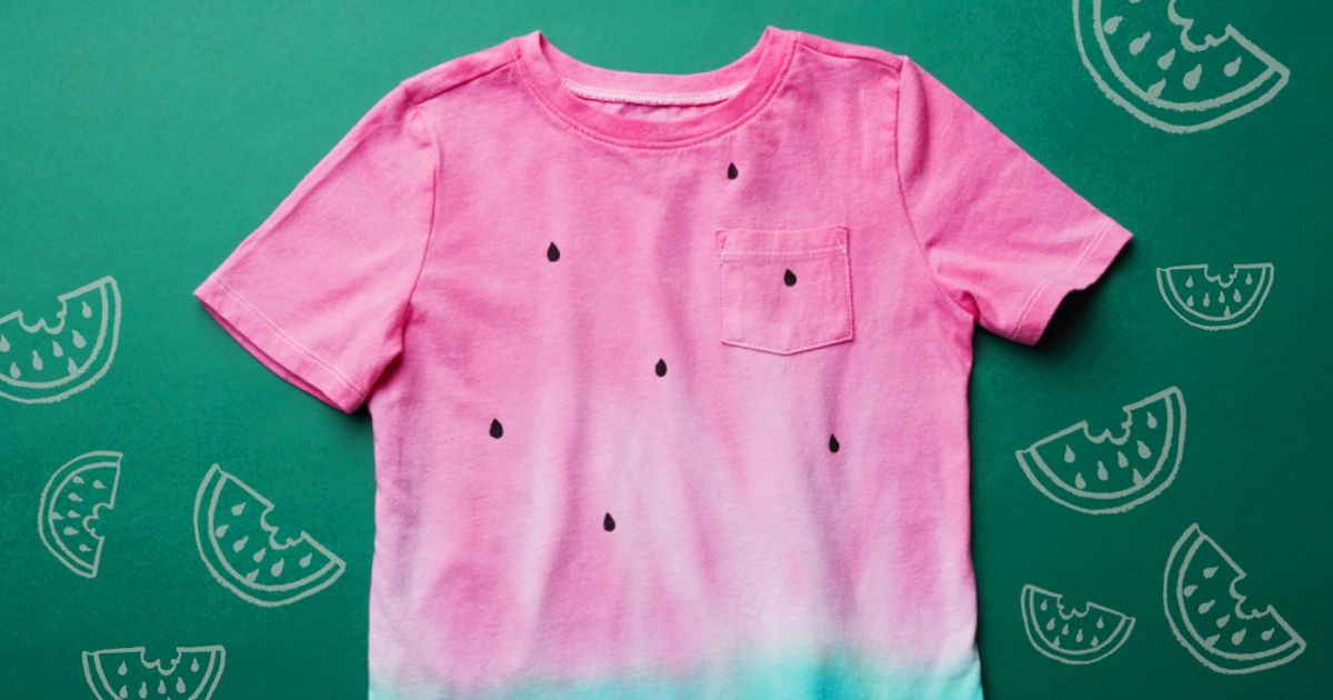 How to make a dip-dyed watermelon t-shirt - Today's Parent