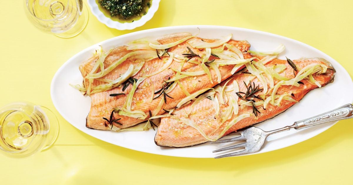 Roasted Trout with Fennel and Herb Salsa - Today's Parent