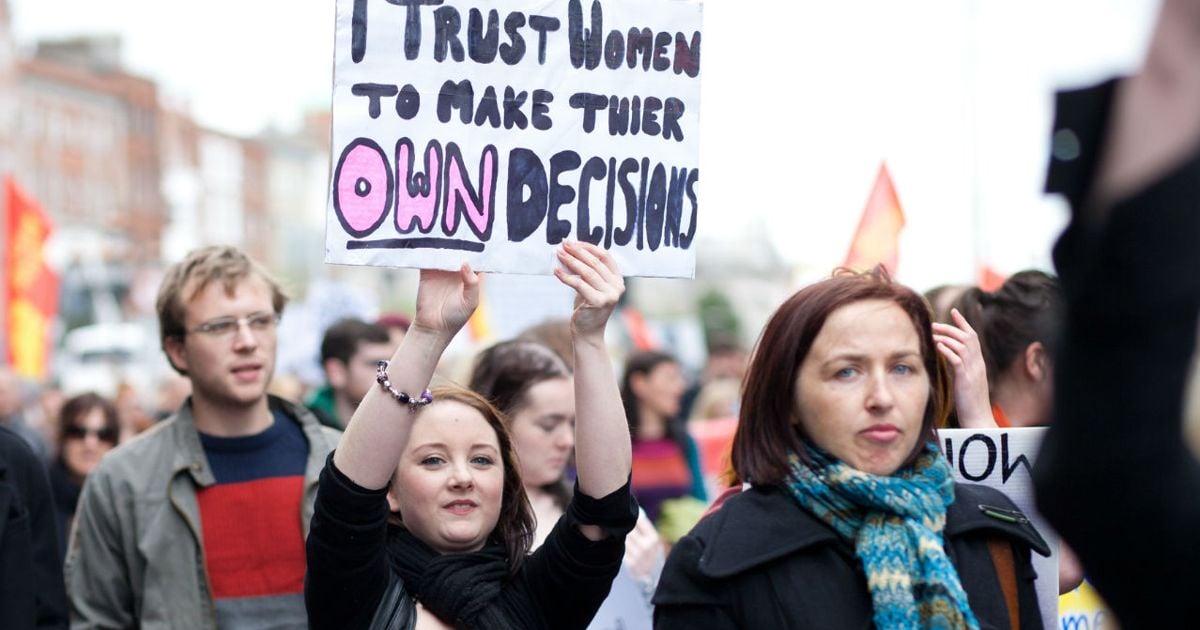 I see you anti-abortion protester. Now get your disgusting sign out of ...