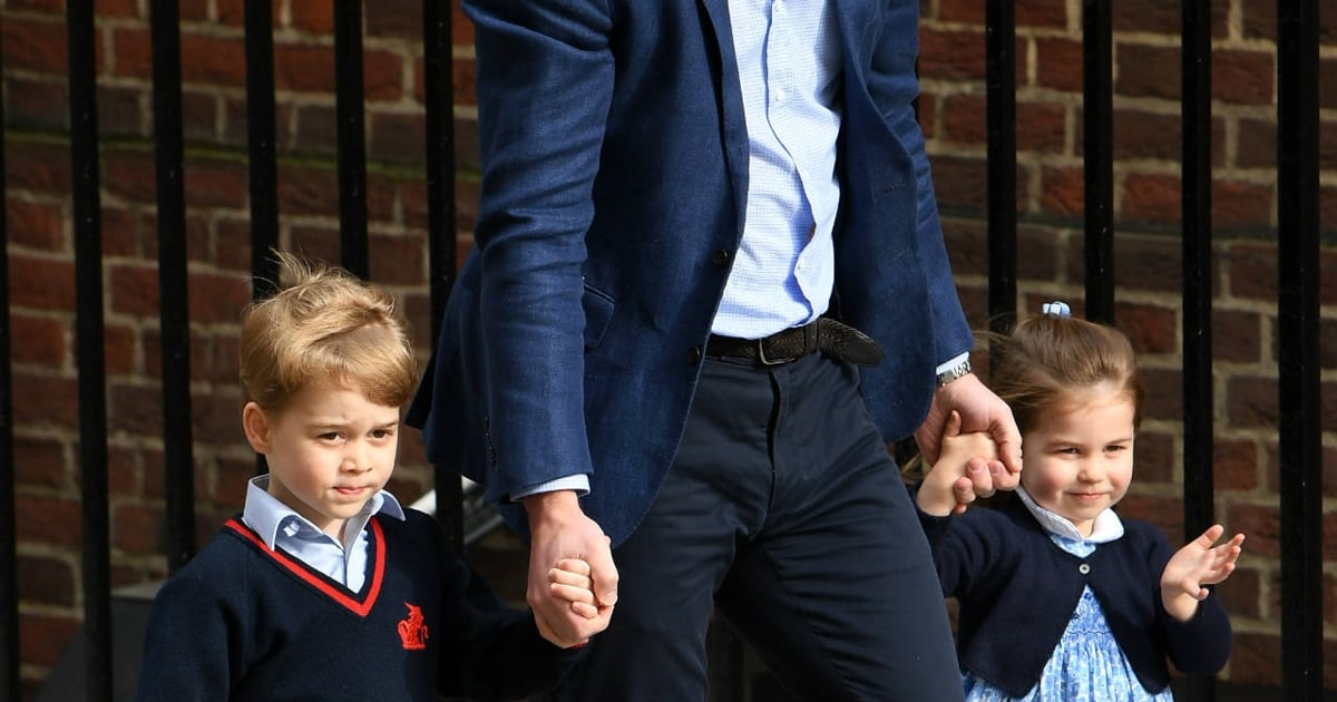 Prince George and Princess Charlotte look cute in blue to visit their ...