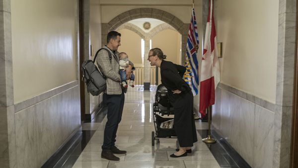 My first day back at work at Parliament—with my 10-week-old baby ...
