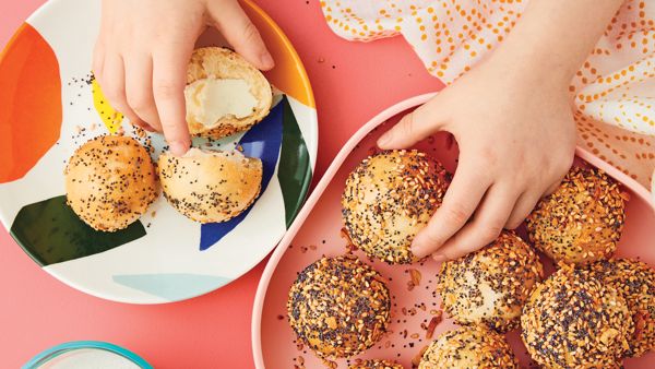 Stuffed everything-bagel bagel bites recipe - Today's Parent