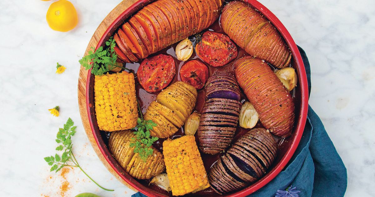 Rainbow hasselback potatoes - Today's Parent