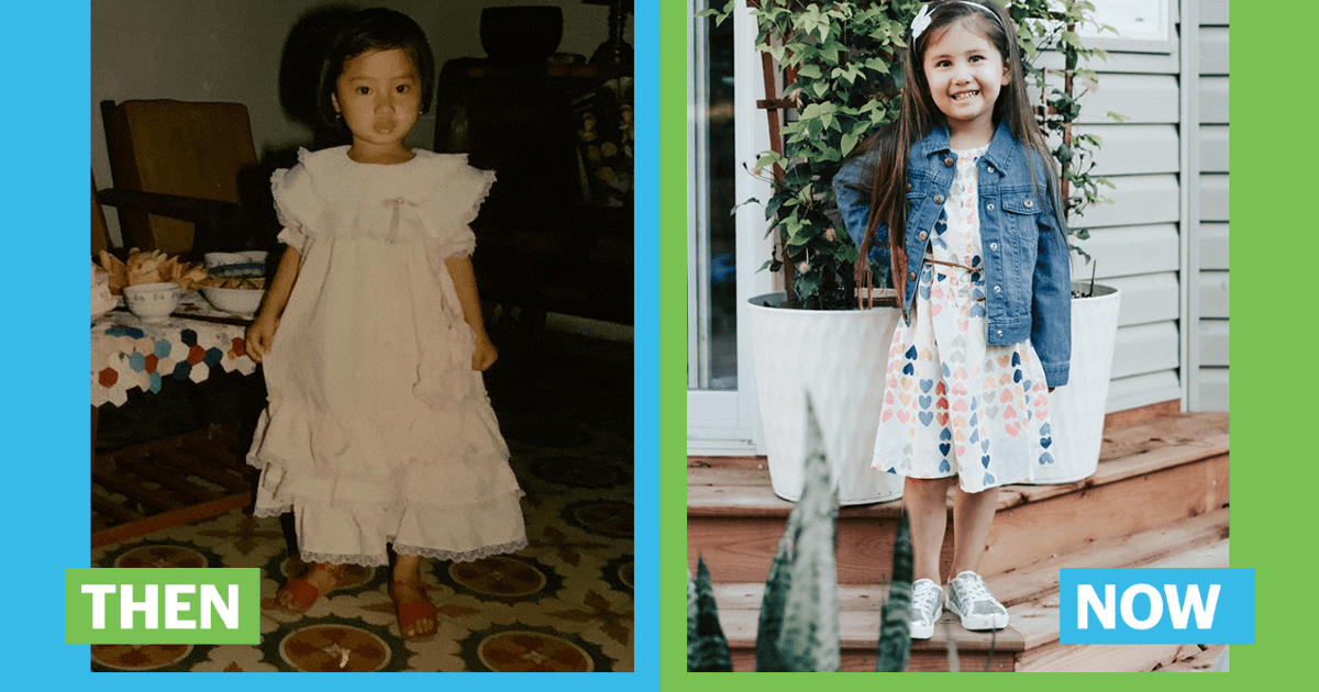 Then and now: four parents recreate childhood photos - Today's Parent