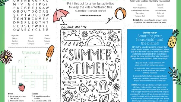 Summer fun printable - Today's Parent